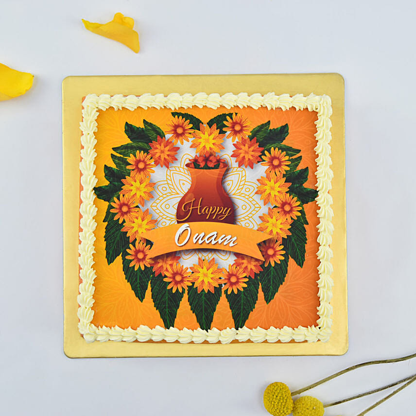 Online Happy Onam Cake Gift Delivery in UAE - FNP