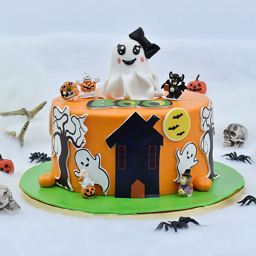 Online Special Halloween Casper Cake Gift Delivery in UAE - FNP