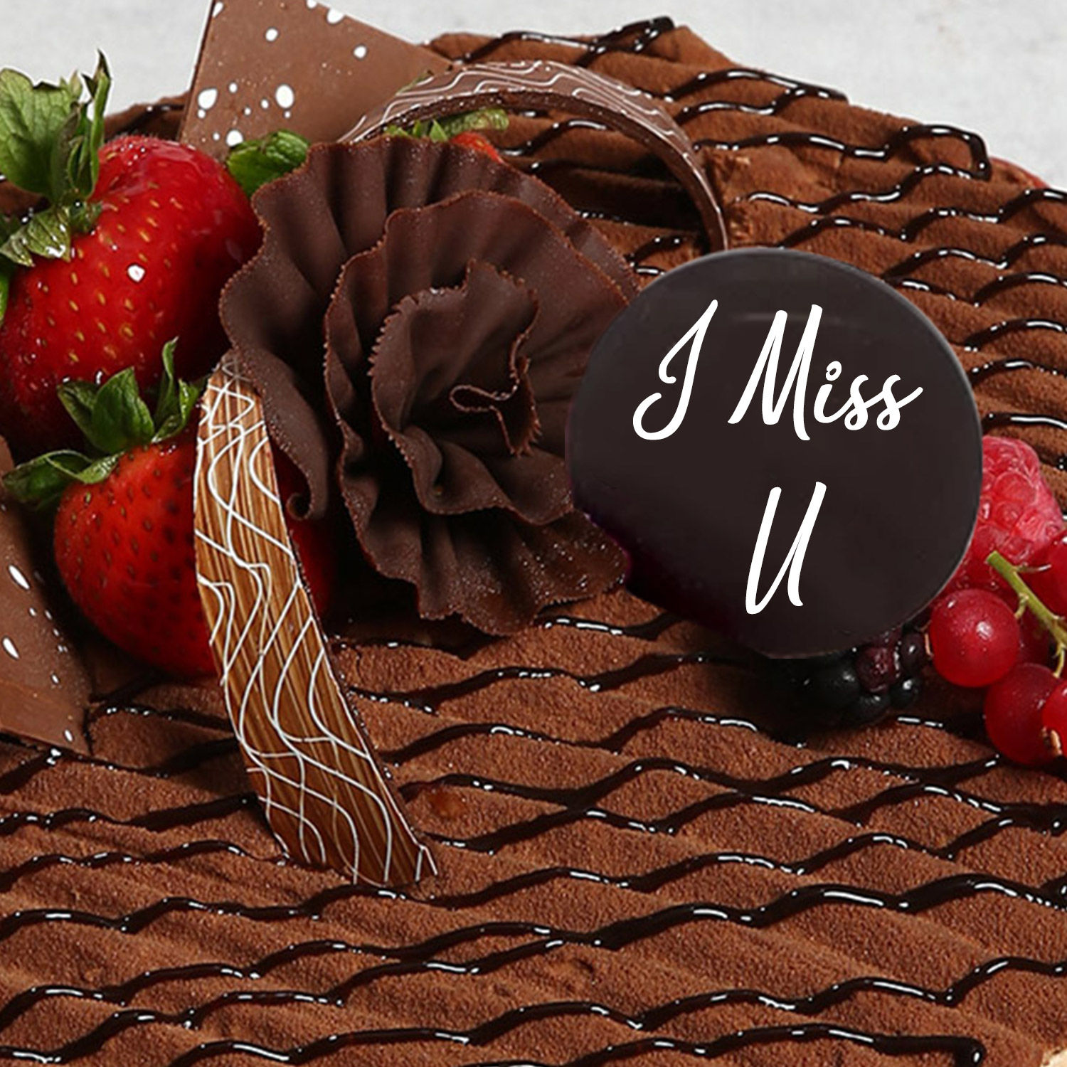 Online Miss You Chocolate Cake One Kg Gift Delivery in Oman - FNP