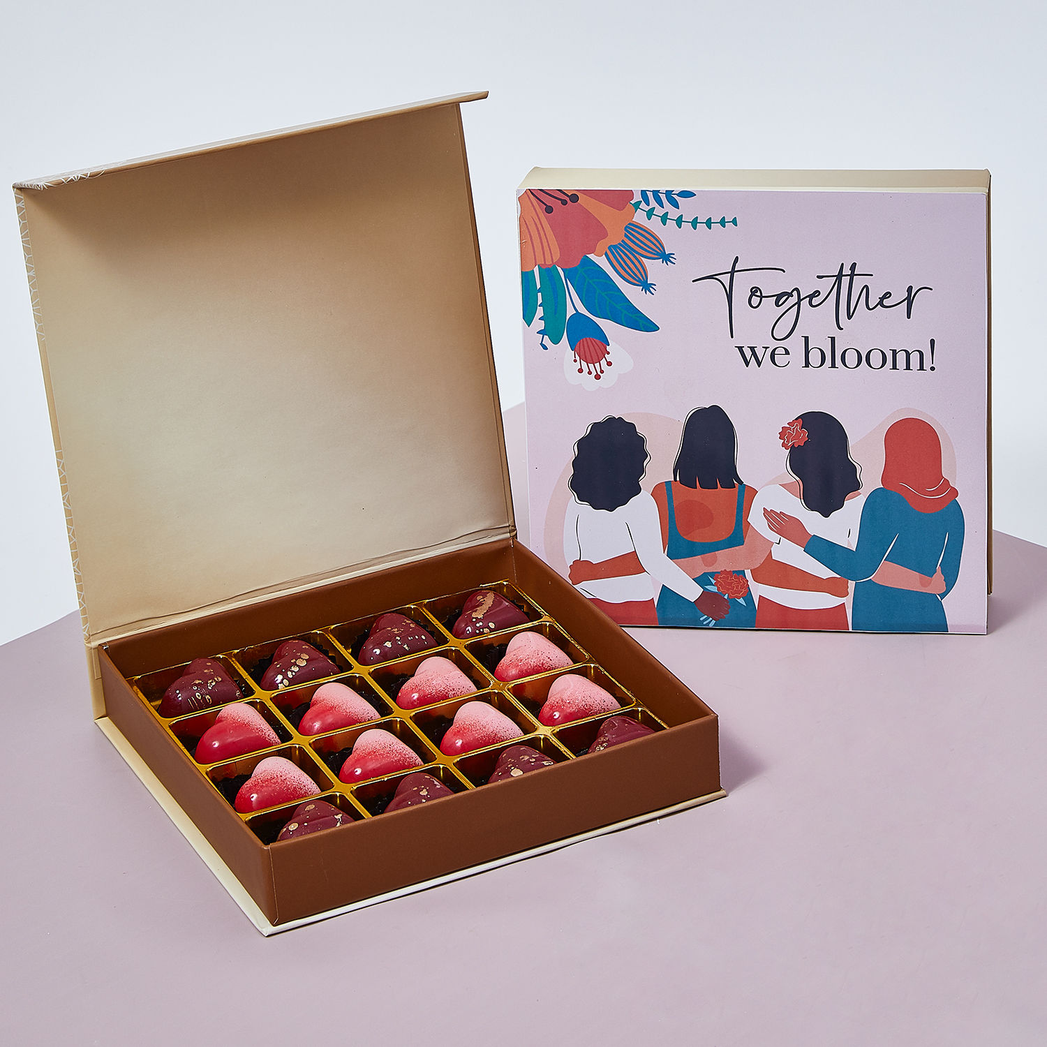 Online Together We Bloom Chocolate Box Gift Delivery in UAE - FNP